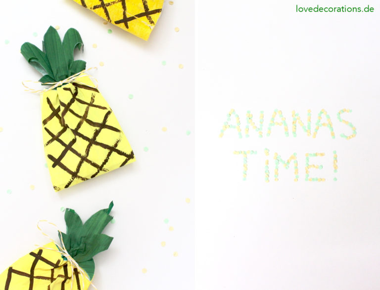 DIY Ananas Tüten und Pinterest-Collagen - Love Decorations