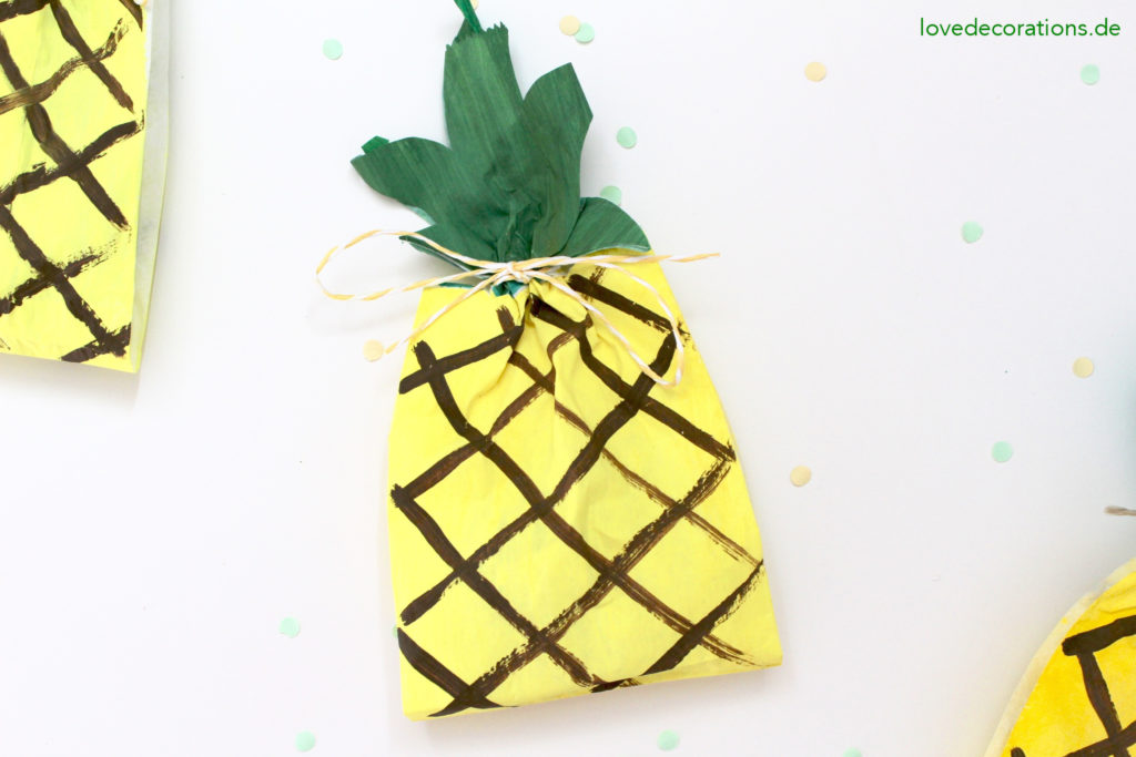 DIY Ananas Tüten und Pinterest-Collagen - Love Decorations